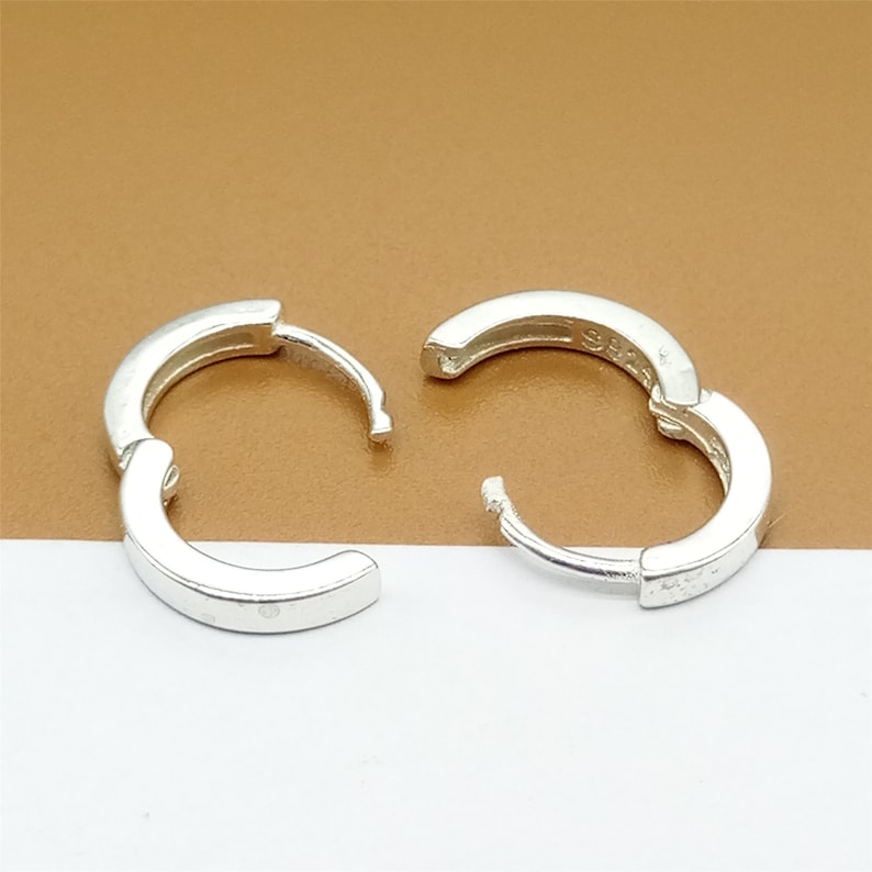 2 Pairs Sterling Silver Hoop Earring 925 Silver Earring Hoop - Etsy