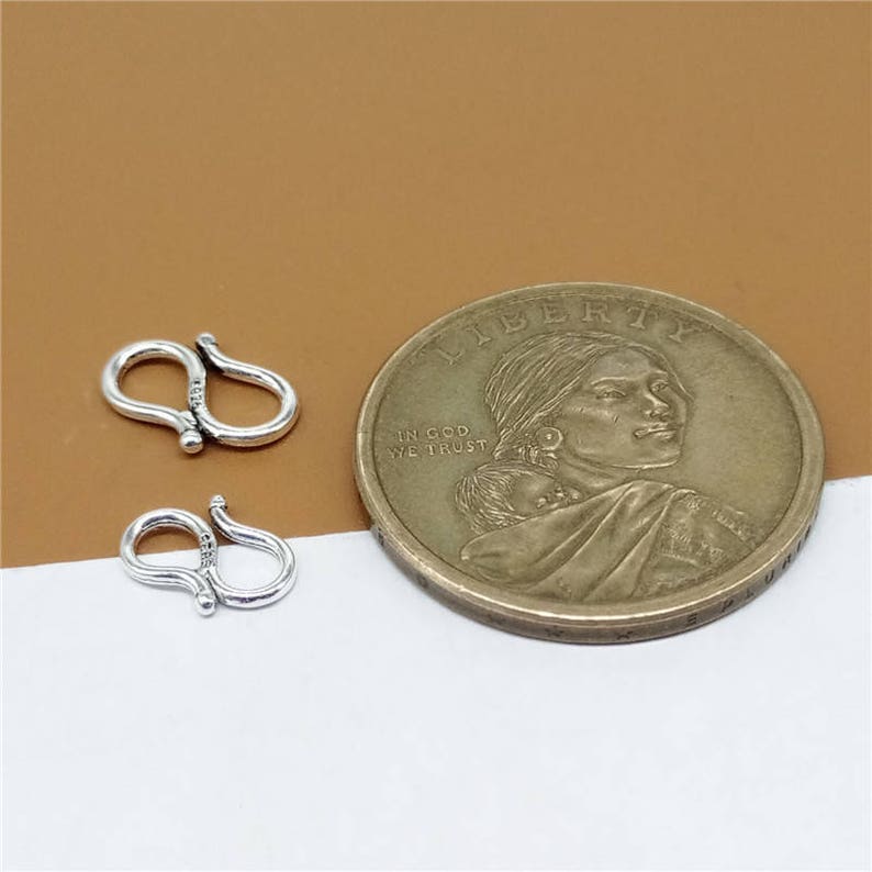 Sterling Silver S Clasp 925 Stering Silver Hook Clasps | Etsy