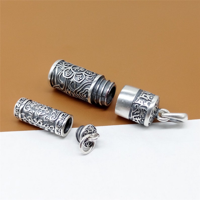 0.990 Fine Silver Om Locket Sterling Silver OM Pendant | Etsy