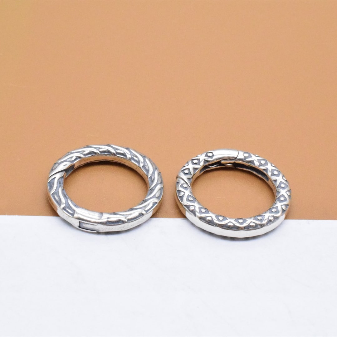 Sterling Silver Decorative Push Clasp, 925 Silver Sun Push Clasp, Eye ...