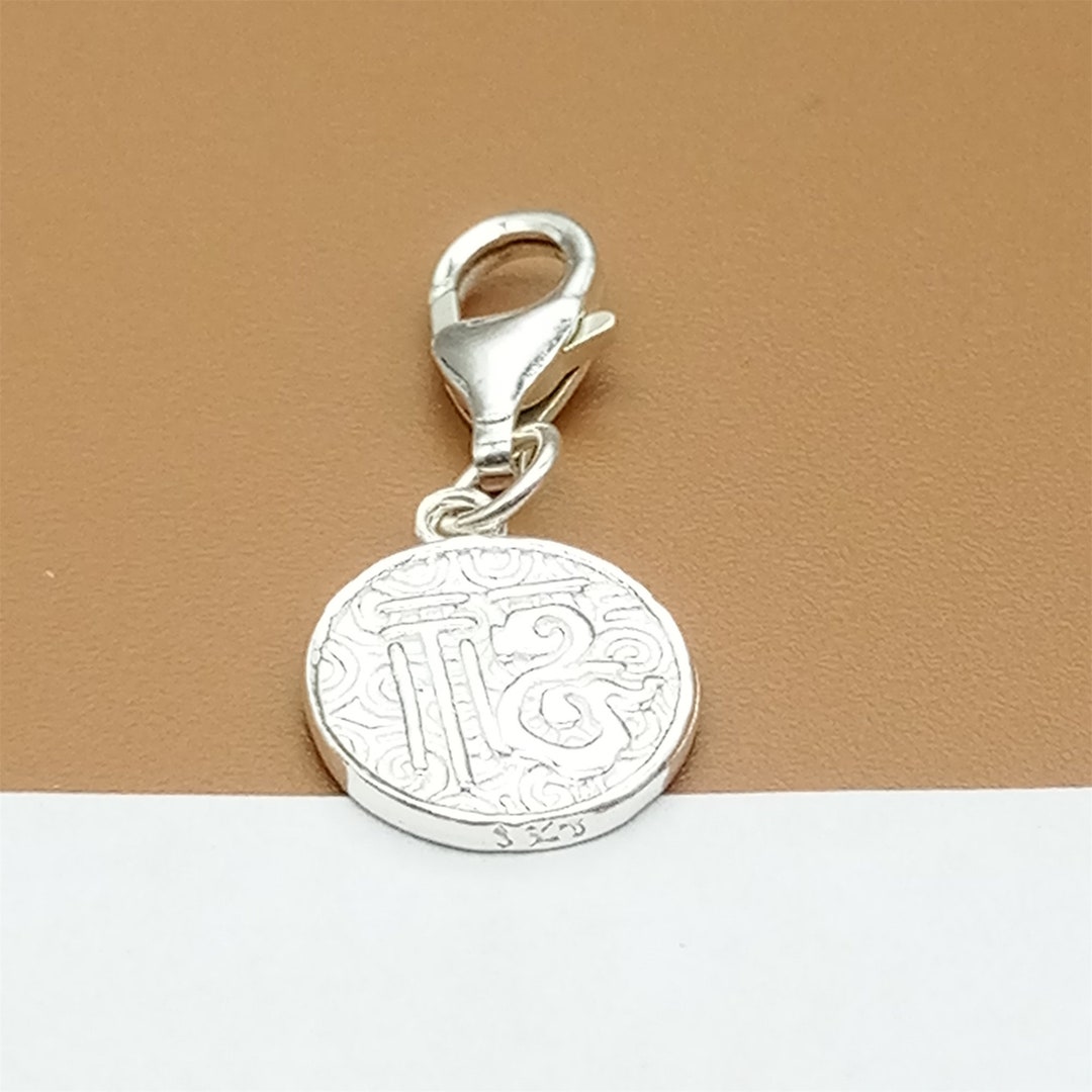 Sterling Silver Chinese Fortune Clip on Charm, 925 Silver Fortune Clip ...