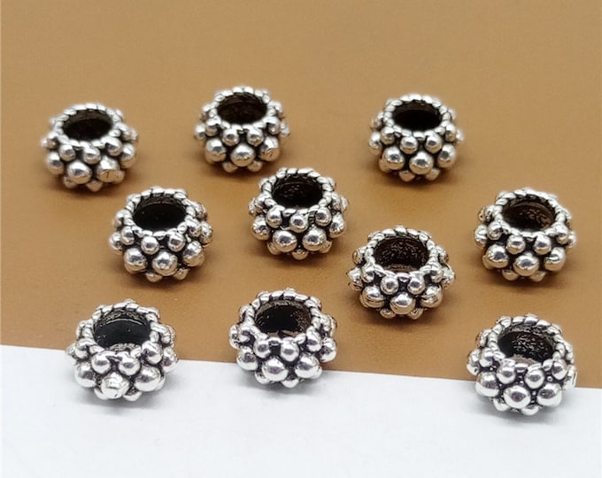 Sterling Silver Bead Caps 925 Silver Flower Bead End Caps - Etsy