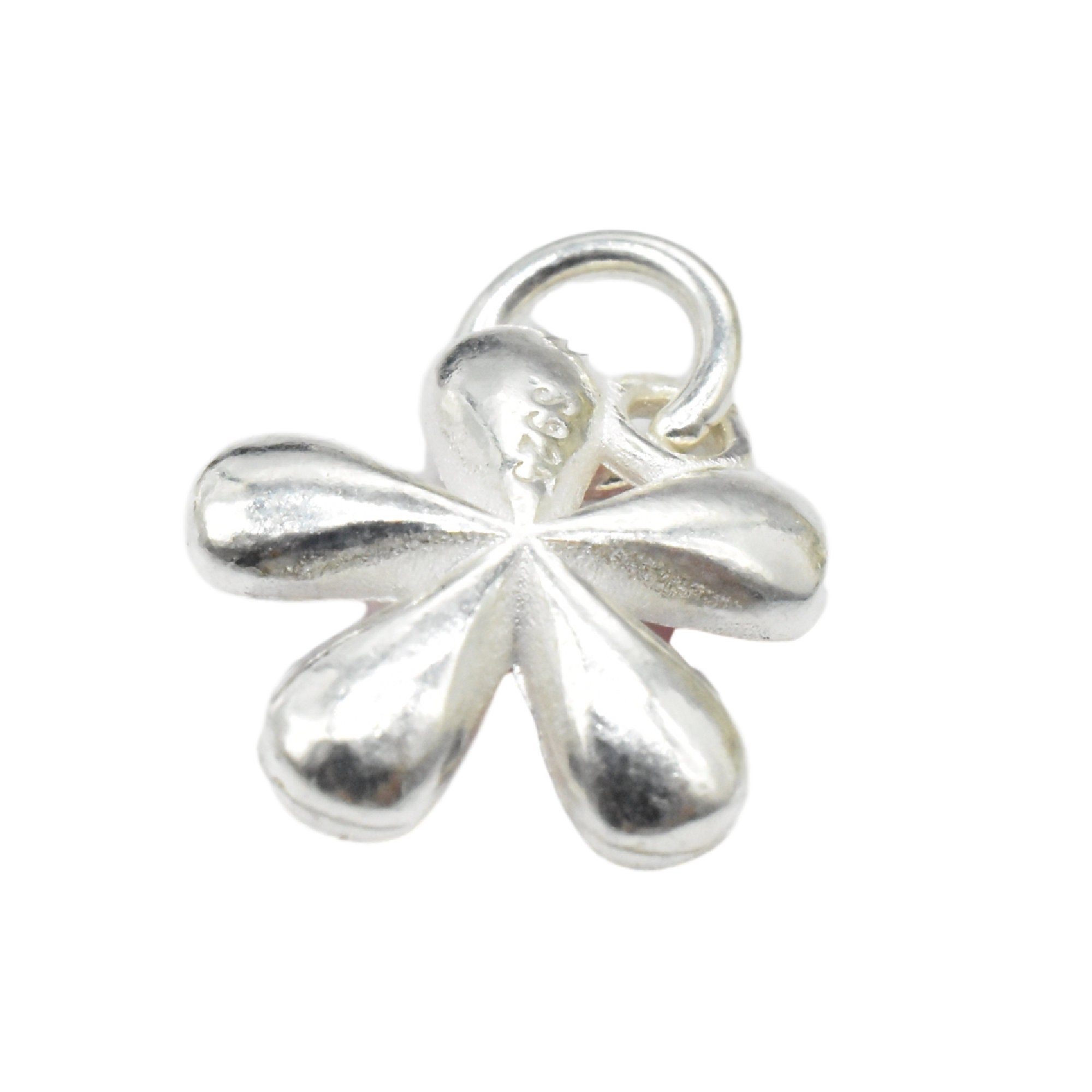 4 Sterling Silver Flower Charms Enameled 925 Silver Enamel | Etsy