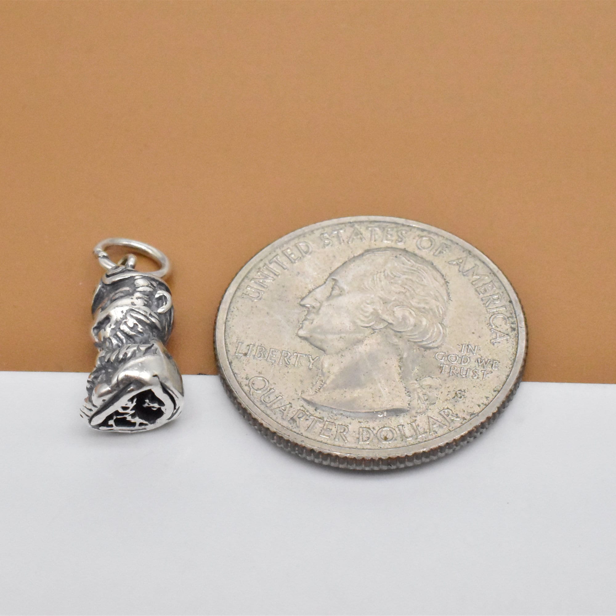 Sterling Silver the Monkey King Charm 3D 925 Silver Monkey - Etsy UK