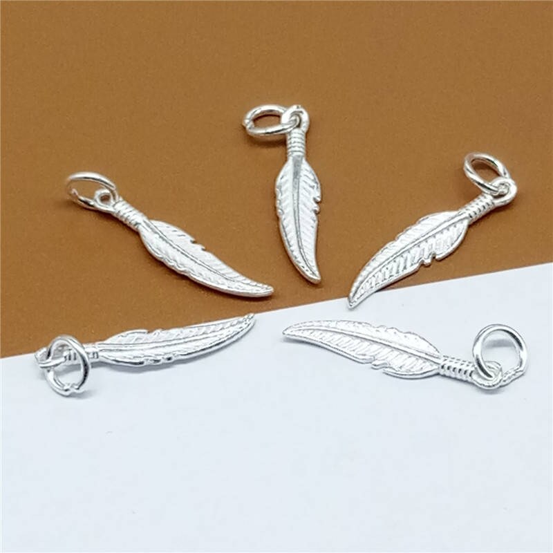 Feather Charm - Etsy