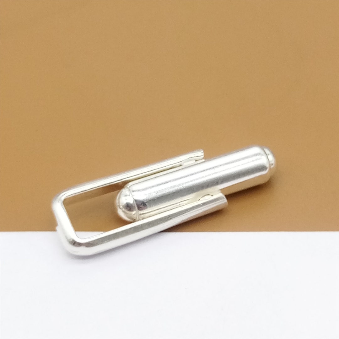 2 Sterling Silver Plain Cufflink, 925 Silver Flat Cufflink, Cufflink ...