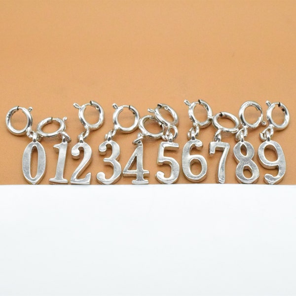Number Charms - Etsy