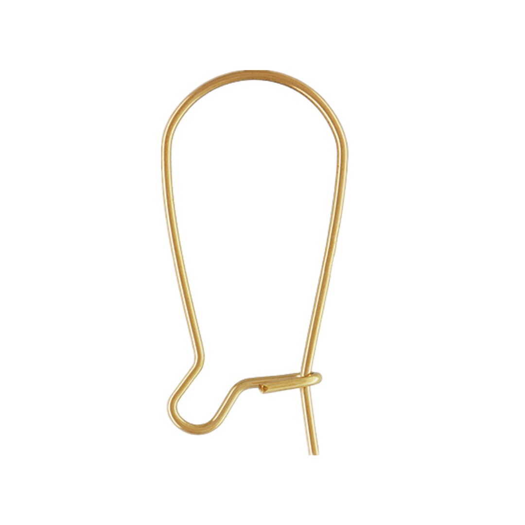 14K Gold Filled Kidney Earrings, Gold Filled Kidney Ear Wires, Earring ...