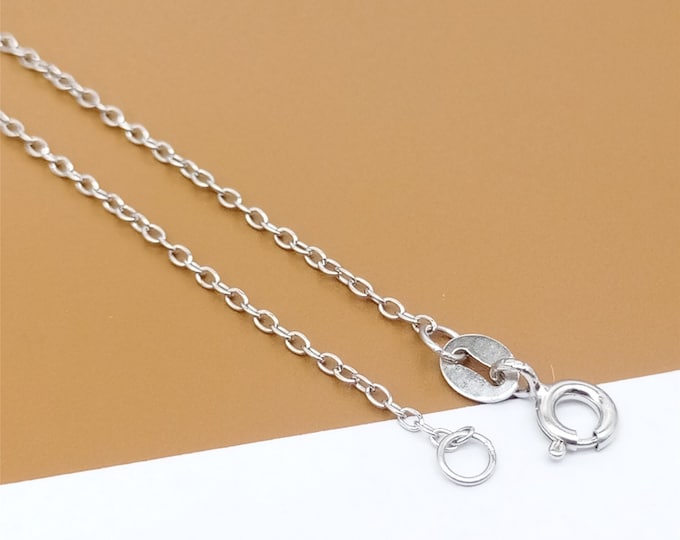 Sterling Silver Cable Chain Satellite Chain Snake Chain W/ | Etsy