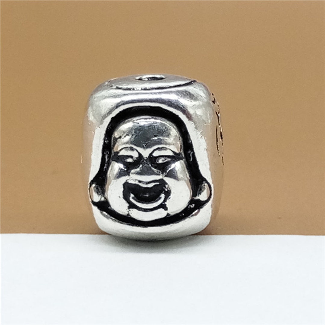 Sterling Silver Happy Buddha Beads, Sterling Buddha Beads, 925 Silver ...