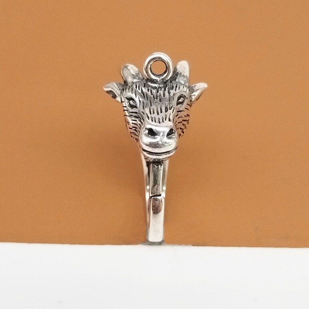Sterling Silver Goat Head Lobster Clasp W/ Closed Jump Ring, 925 Silver ...