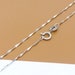 Sterling Silver Dapped Bar Chain W/ Rhodium Plated, 925 Silver Tarnish ...