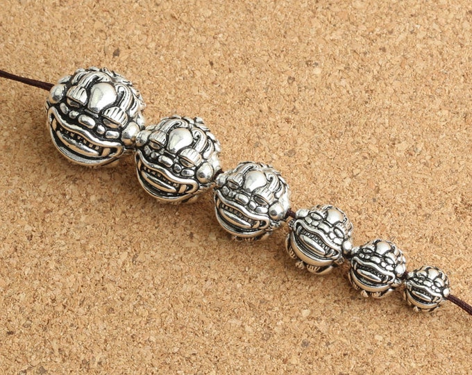 Sterling Silver Diamond Cut Beads Moon Cut Beads Corrugated - Etsy
