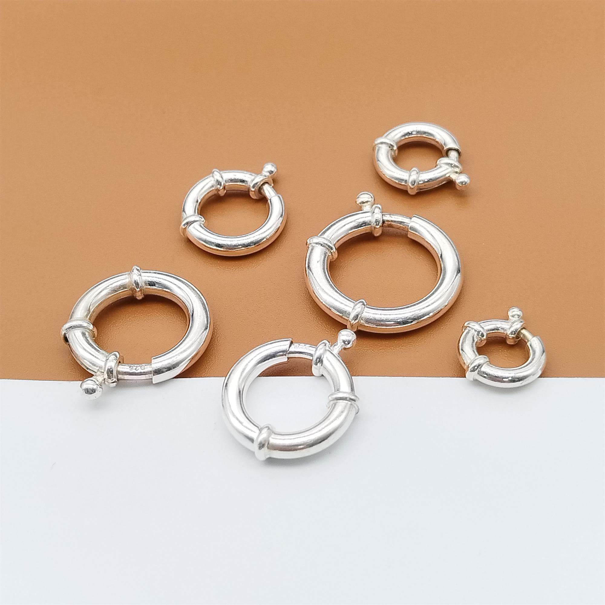 Sterling Silver Spring Clasp 10mm 12mm 14mm 16mm 18mm 20mm, 925 Silver ...
