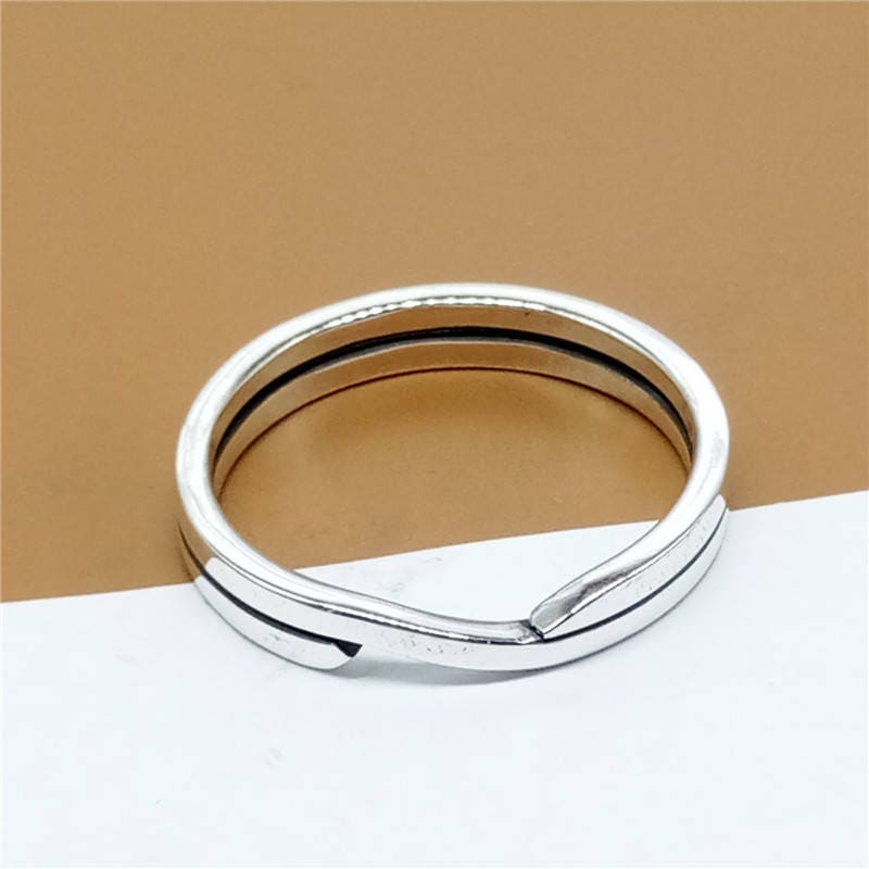 Sterling Silver Split Ring Sterling Split Ring 925 Silver - Etsy