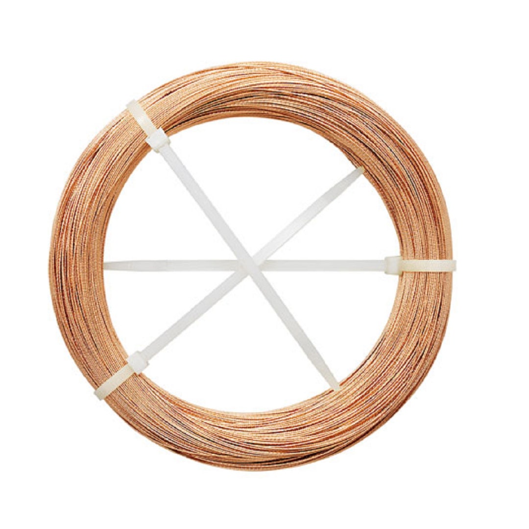 14K Rose Gold Filled Sparkle Wires, Rose Gold Filled Hard Wire, Round ...