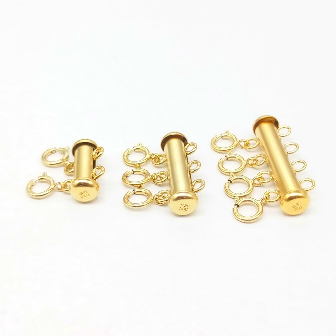 14K Gold Filled Layered Detangler Clasp 2 3 4 Strands - Etsy