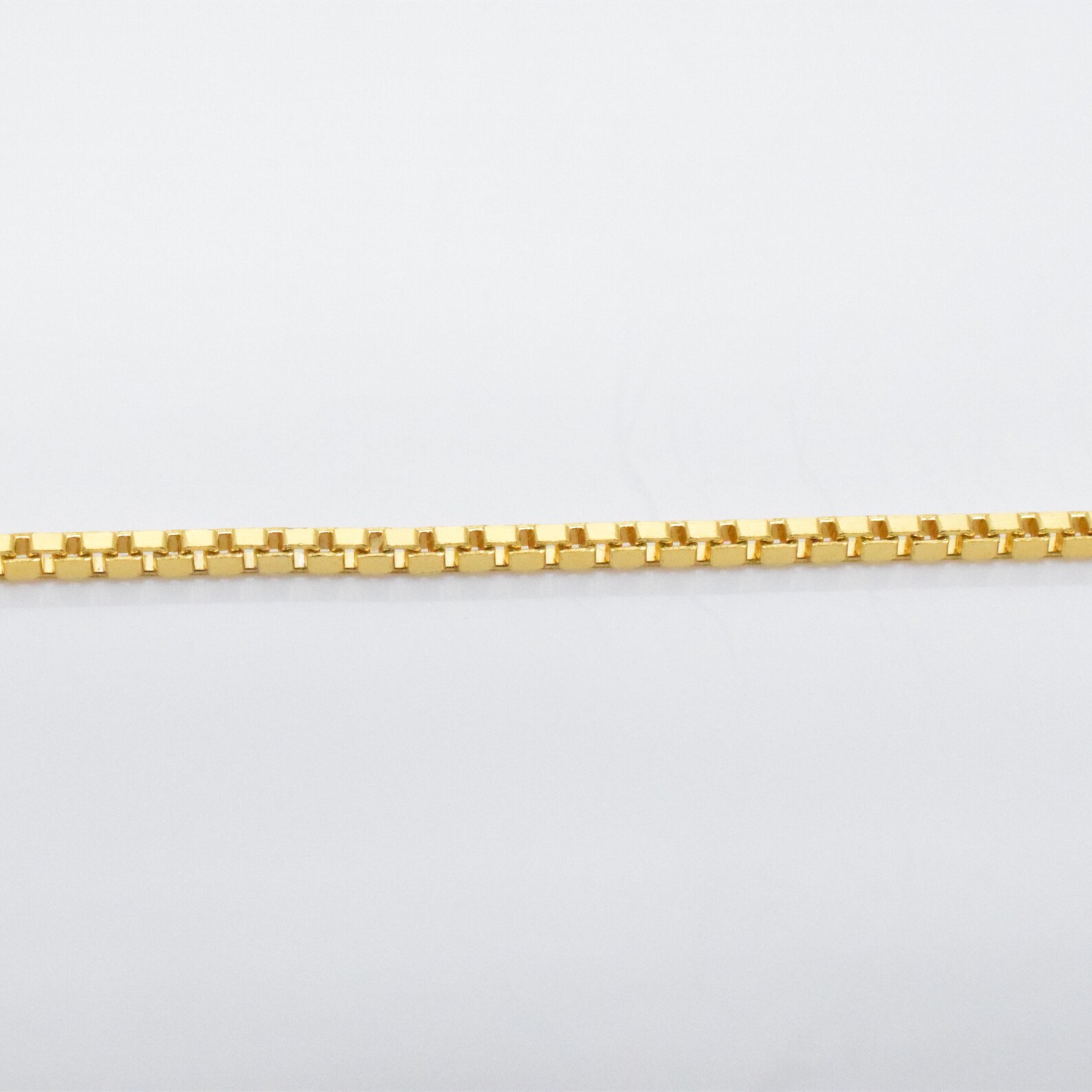 18k Gold Vermeil Style Unfinished Chain 925 Sterling Silver Etsy