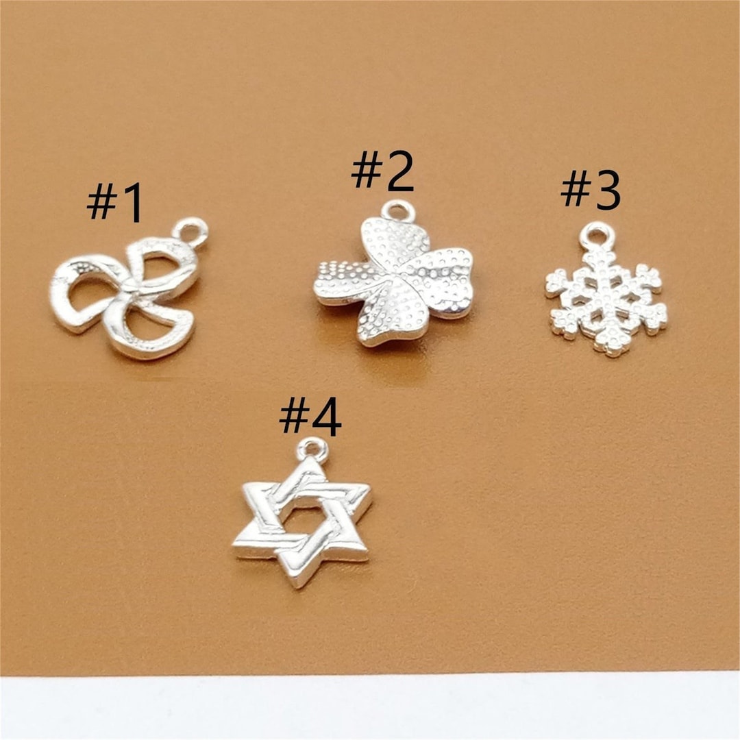 10 Sterling Silver Small Charm for Earring Bracelet Necklace, 925 ...