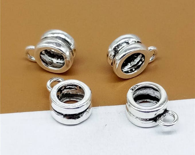 Sterling Silver Spacer Beads 925 Sterling Silver Round Spacer | Etsy