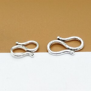 Sterling Silver S Clasp 925 Stering Silver Hook Clasps | Etsy