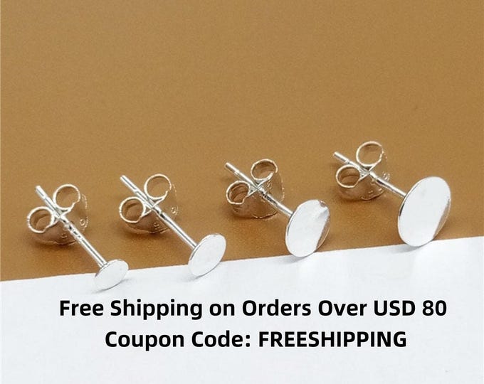 2 Sterling Silver Plain Brooch Pin Back With Rhodium Plated, 925 Silver ...