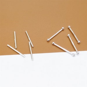 Sterling Silver Threader Posts, 925 Silver Thread Post, Threader Post ...