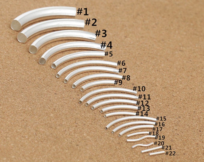 10 Sterling Silver Number Slider Beads, 925 Silver Number Slide Beads ...