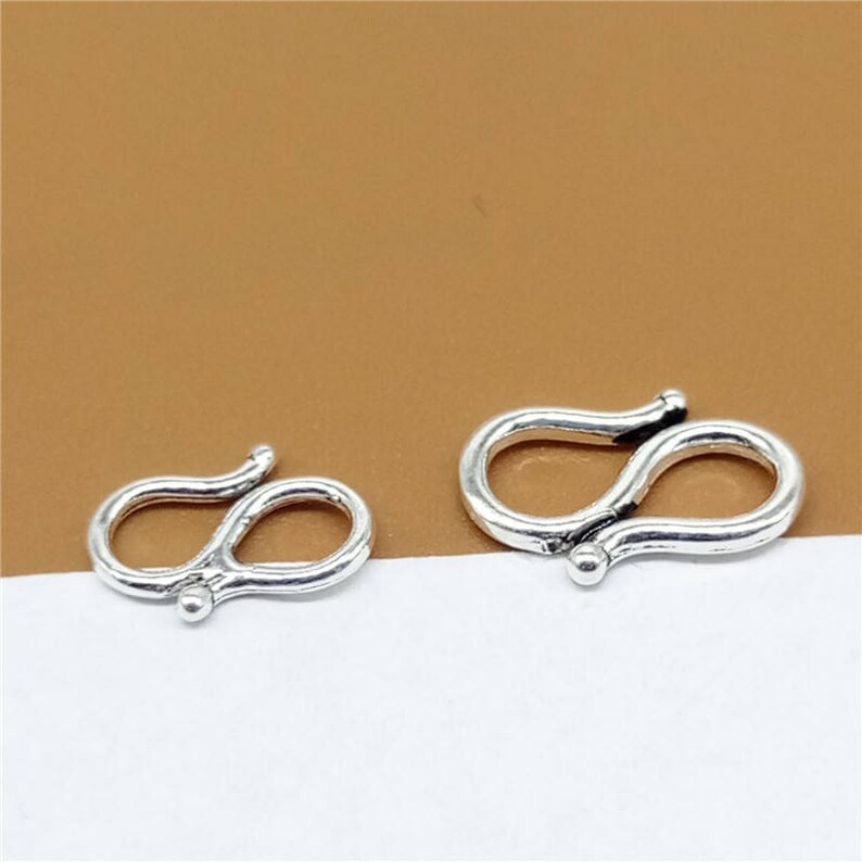 Sterling Silver S Clasp 925 Stering Silver Hook Clasps | Etsy