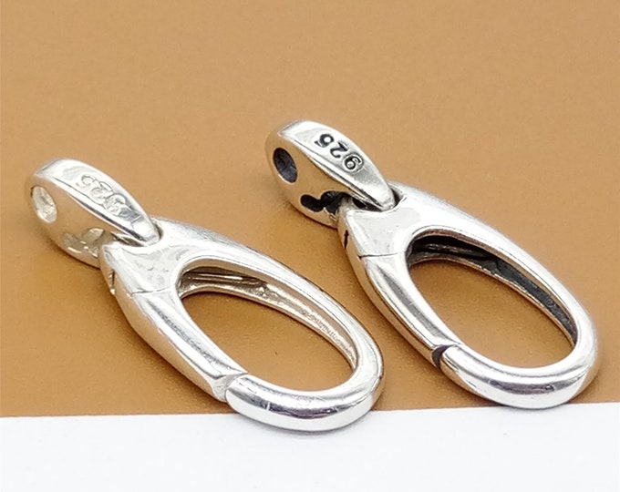 30 Sterling Silver End Tip Covers 925 Silver Fold Over Crimp - Etsy