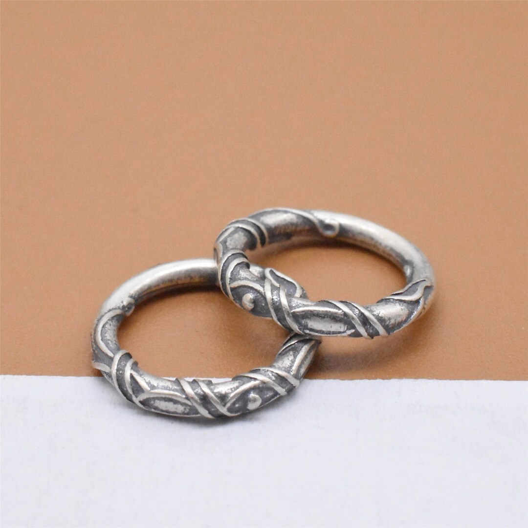 2 Sterling Silver Jump Rings, 925 Silver Closed Jump Ring, Ring ...
