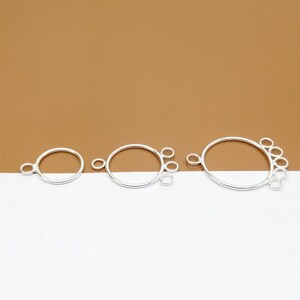 8 Pairs Sterling Silver Round Drops With Closed Jump Ring, Earring ...