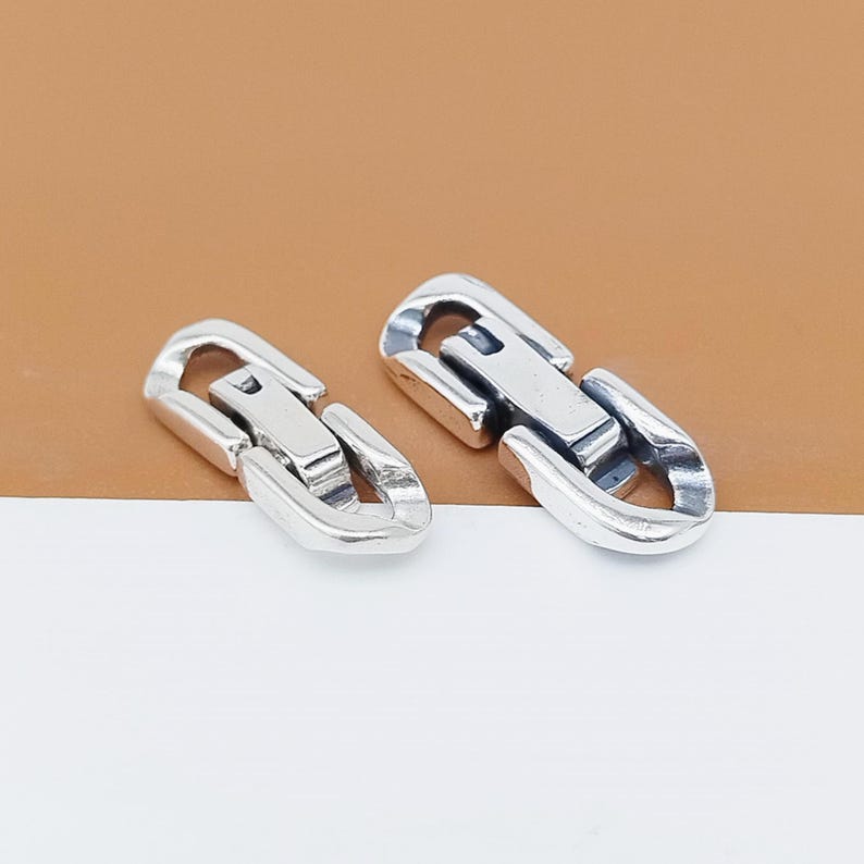 925 Sterling Silver Fold Over Clasp, Necklace Shortener, Bracelet ...