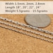 Sterling Silver Rice Grain Bali Chain, Sterling Grain Bali Chain, 925 ...