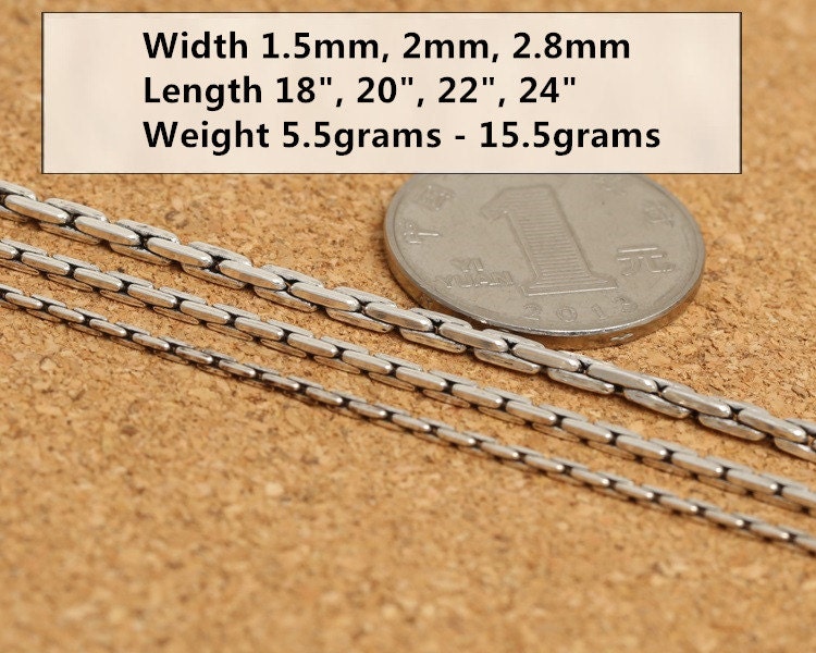 Sterling Silver Rice Grain Bali Chain Sterling Grain Bali - Etsy