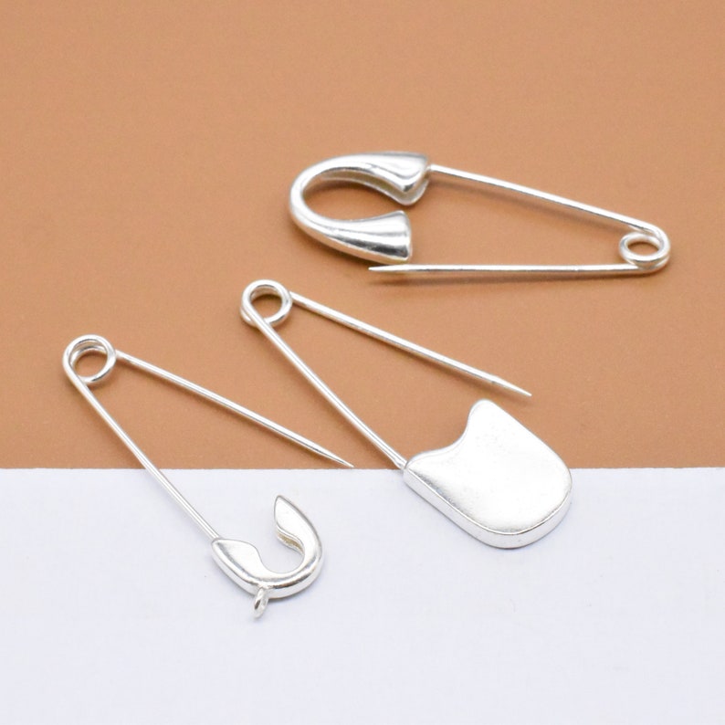Sterling Silver Brooch Pin Back, Safety Pin Back, 925 Silver Brooch ...