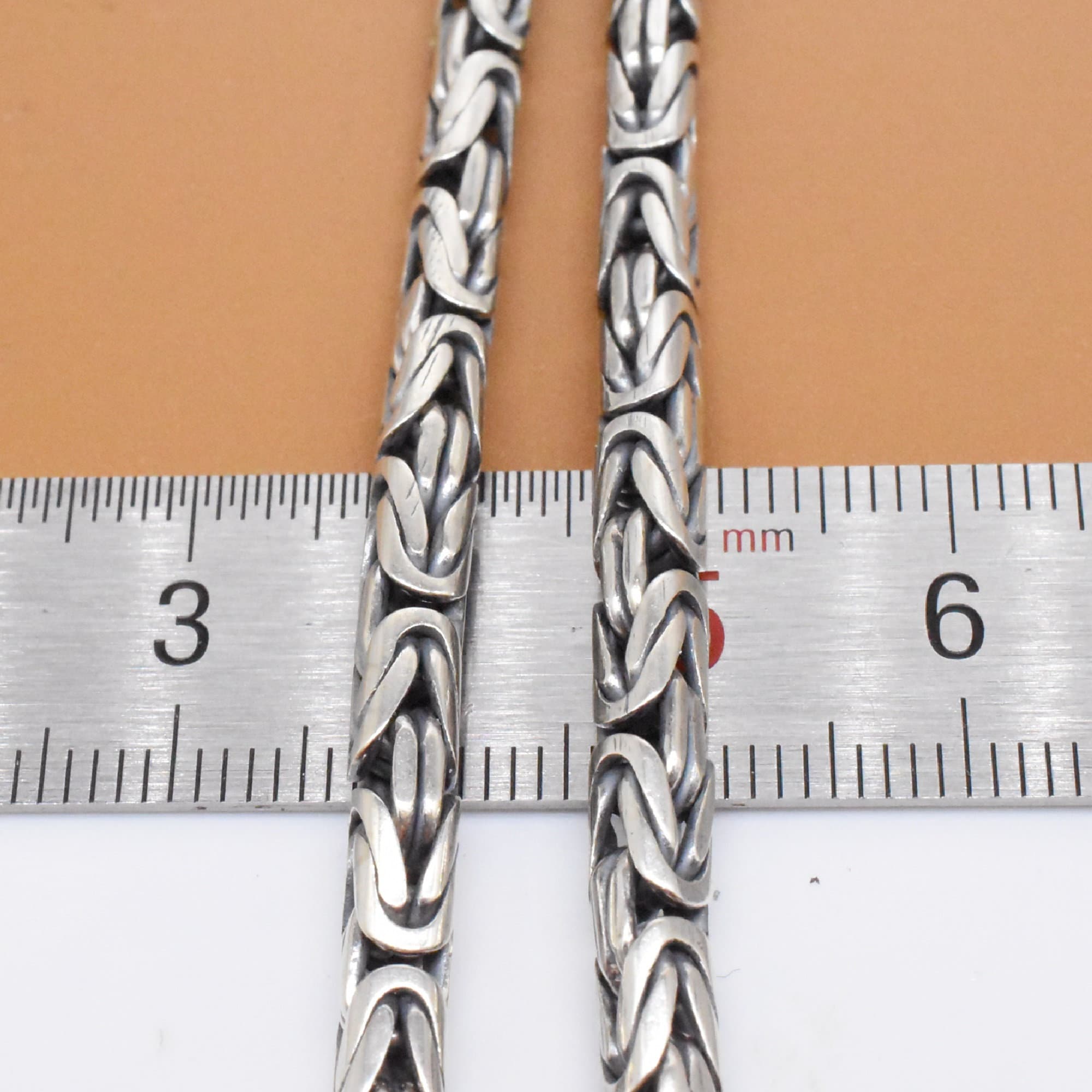 Sterling Silver Byzantine Chain 925 Silver Byzantine Chain - Etsy