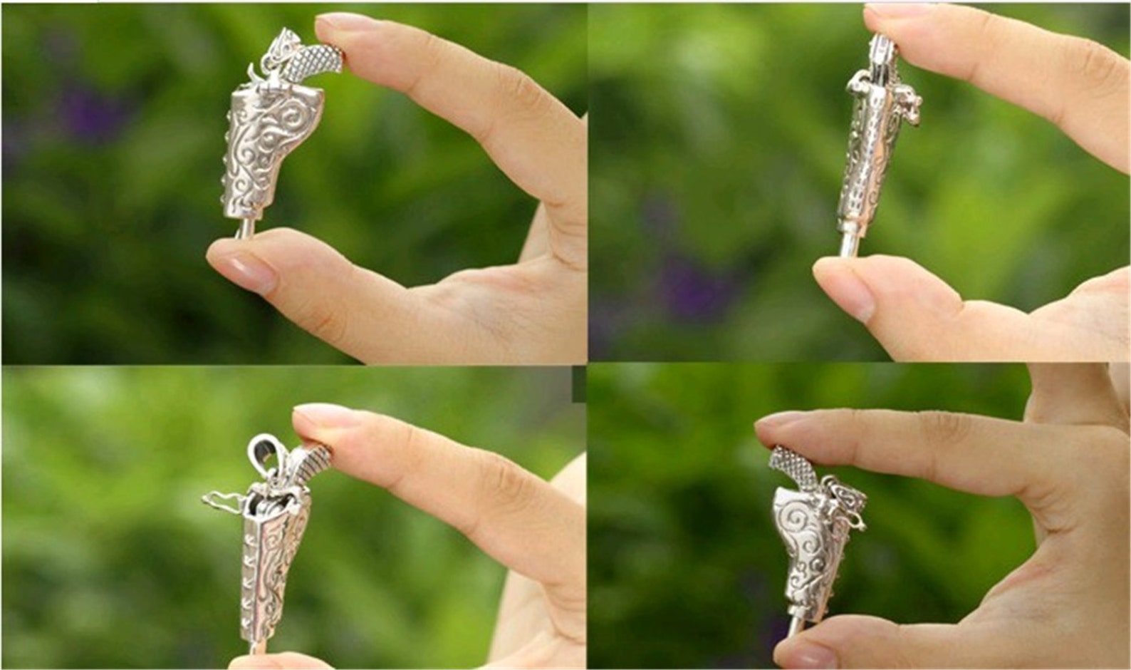 Sterling Silver Gun & Scabbard Holster Pendant, 925 Silver Gun Pendant ...