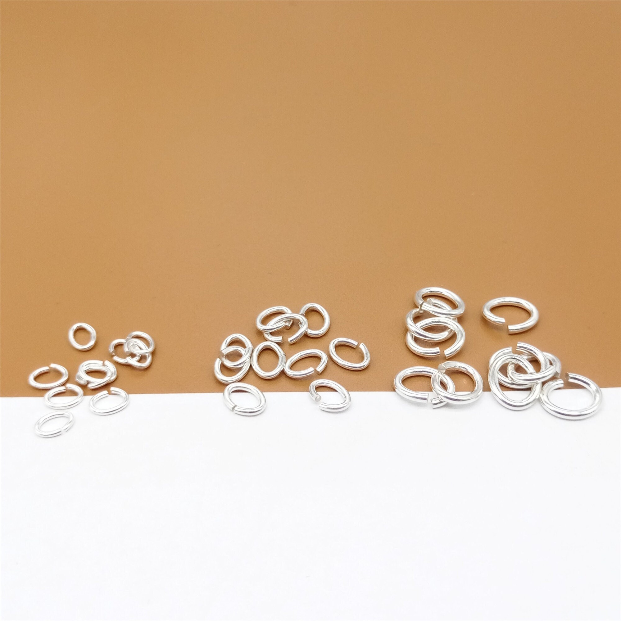 Sterling Silver Oval Jump Ring Open Jump Ring 925 Silver - Etsy