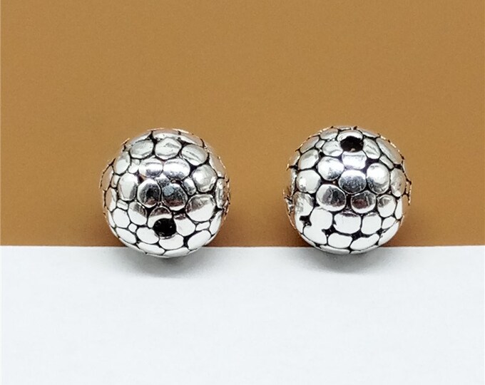 6 Sterling Silver Buttons Oval Button Beads Plain Buttons - Etsy