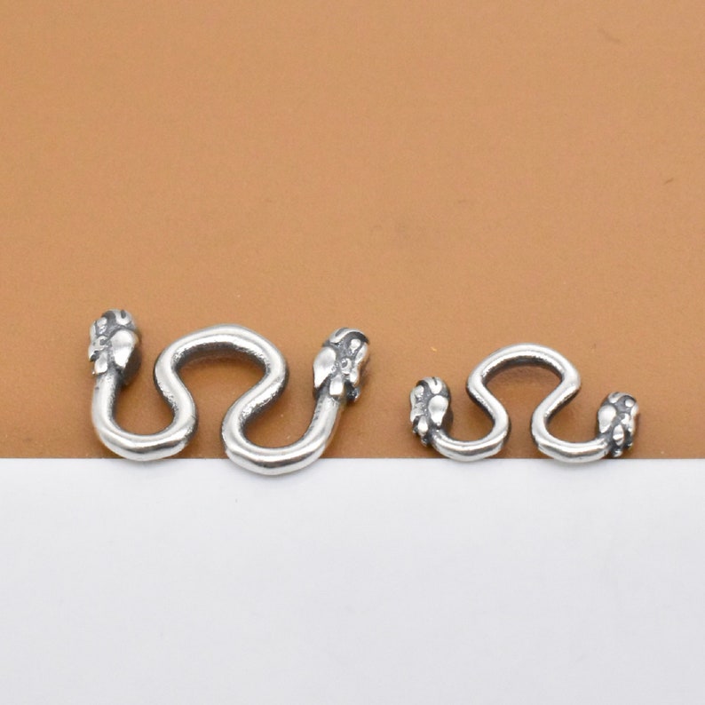 5 Sterling Silver M Clasps 925 Silver M Clasp Dragon Clasp - Etsy