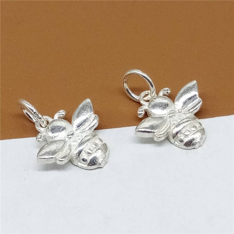 5 Sterling Silver Bee Charm for Necklace Bracelet Earring 925 - Etsy