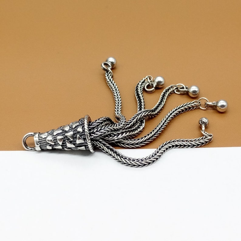 Sterling Silver Tassel Charm for Sterling Silver Tassel - Etsy