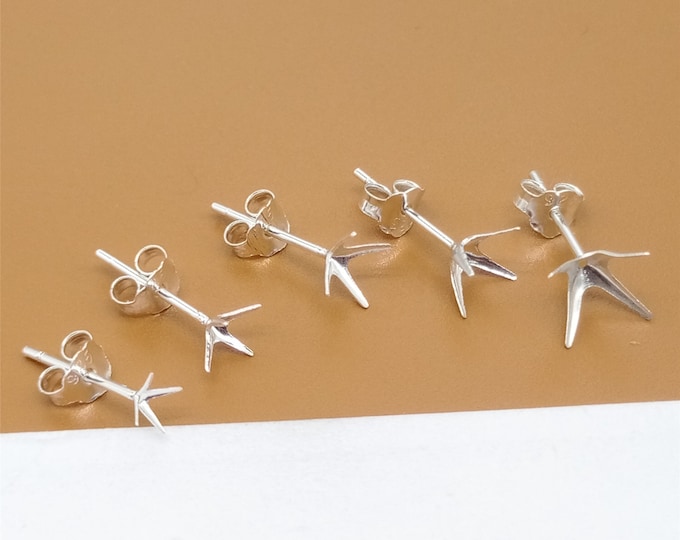 20 Pairs Sterling Silver Earring Posts W/ Flat Back 1.5mm 2mm - Etsy