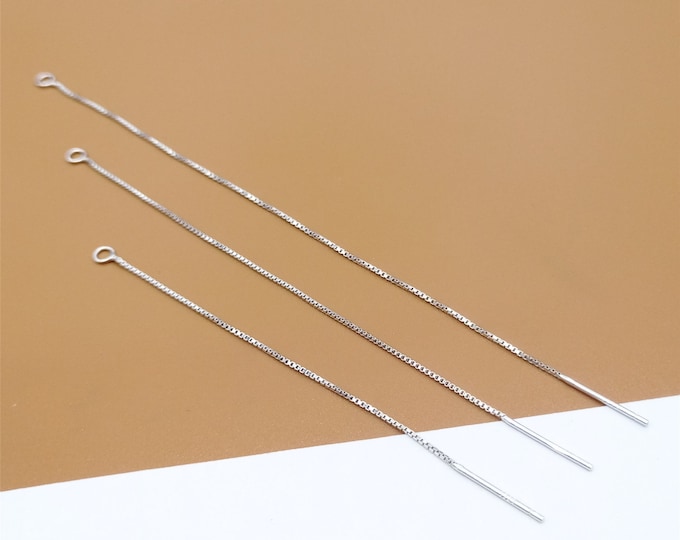 Sterling Silver Cable Chain Satellite Chain Snake Chain W/ | Etsy