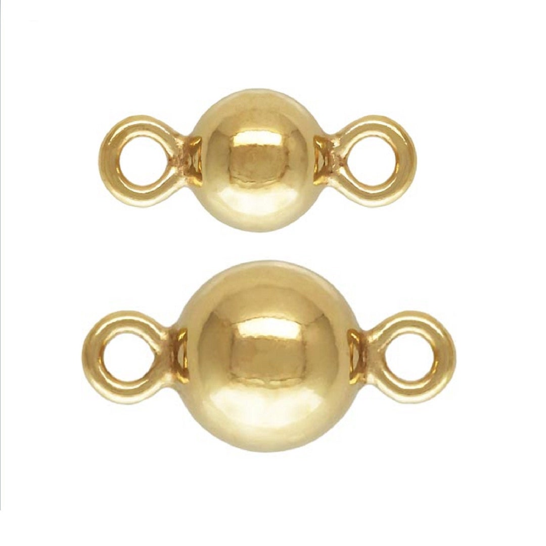 5pcs 14K Gold Filled Ball Connectors, Gold Filled Round Ball Connectors ...