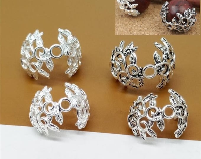 Sterling Silver Bead Caps 925 Stering Silver Bead Caps for - Etsy