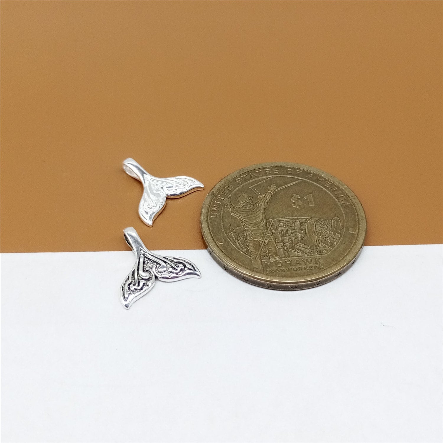 10 Sterling Silver Mermaid Tail Charms Mermaid Charms 925 | Etsy