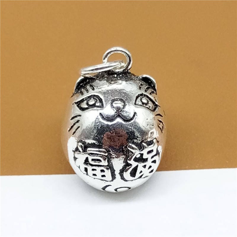 Sterling Silver Cat Bell Charms Sterling Silver Egg Bell | Etsy