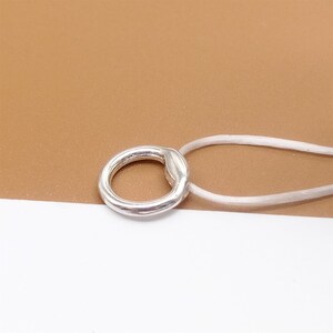 8 Sterling Silver Closed Jump Ring Bails for Charm Pendant, New Type ...